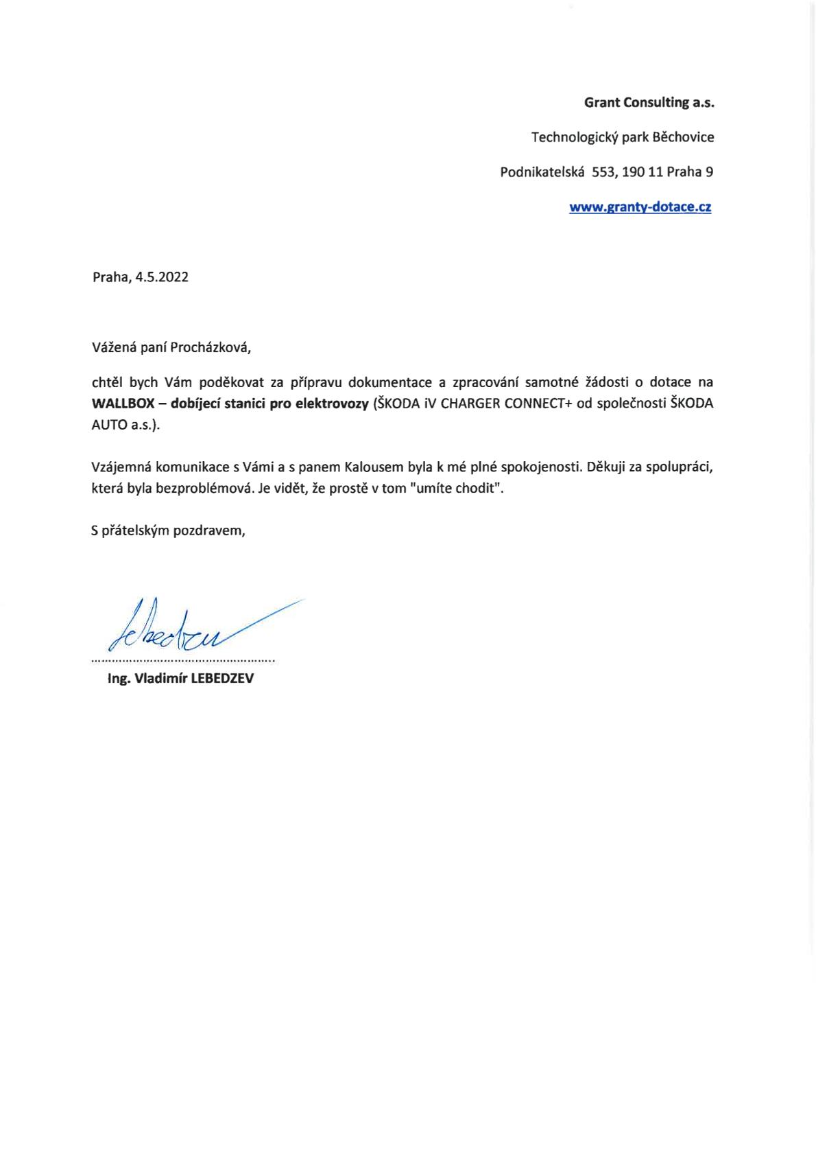 Dotace na WALLBOX - Odborníci na granty a dotace z Evropské unie